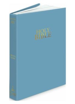 NIV VINYL STEEL BLUE BIBLE – Good Neighbours Bookshop | Augustine Bookroom